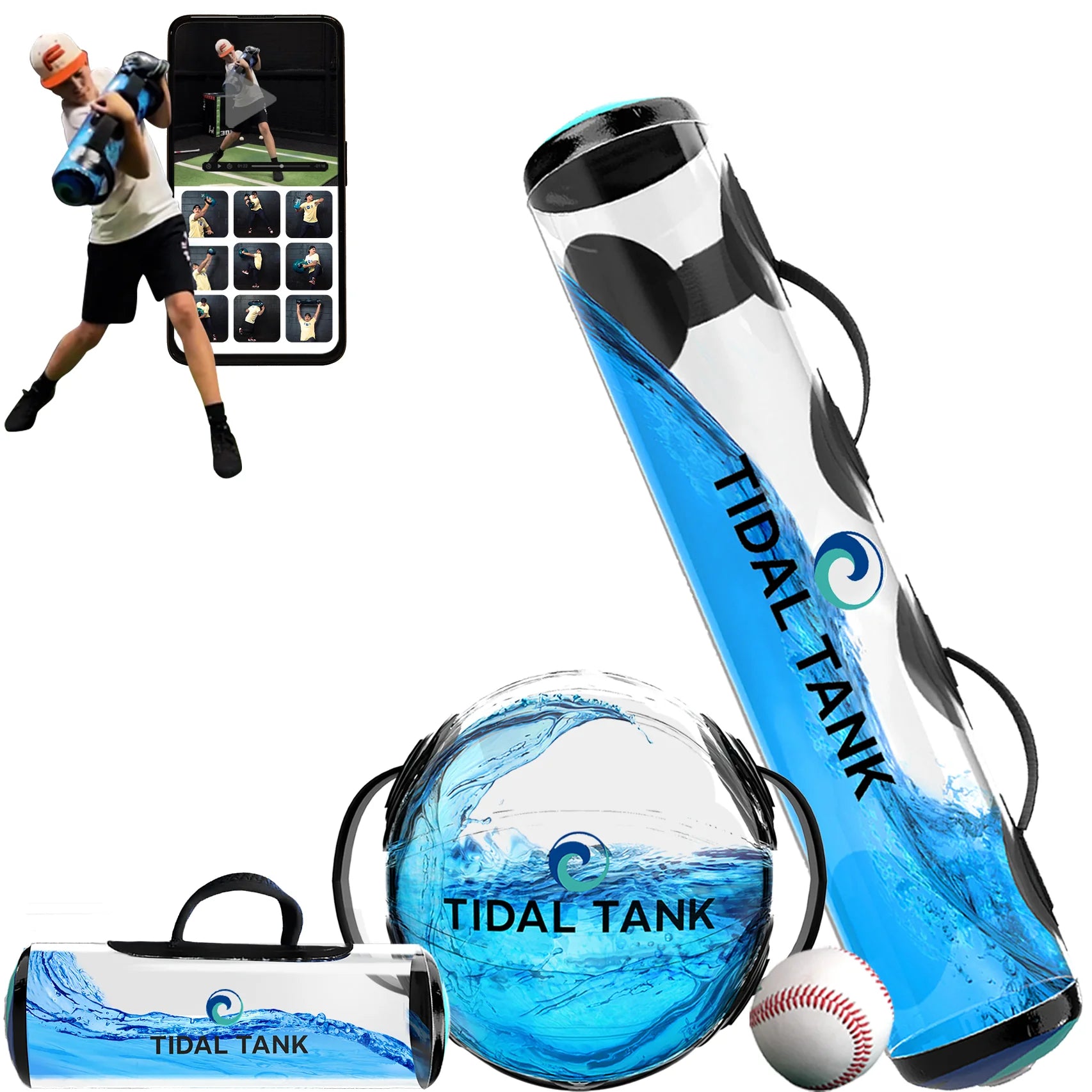 Tidal Tank Baseball Bundle - Move better with the weight that reacts