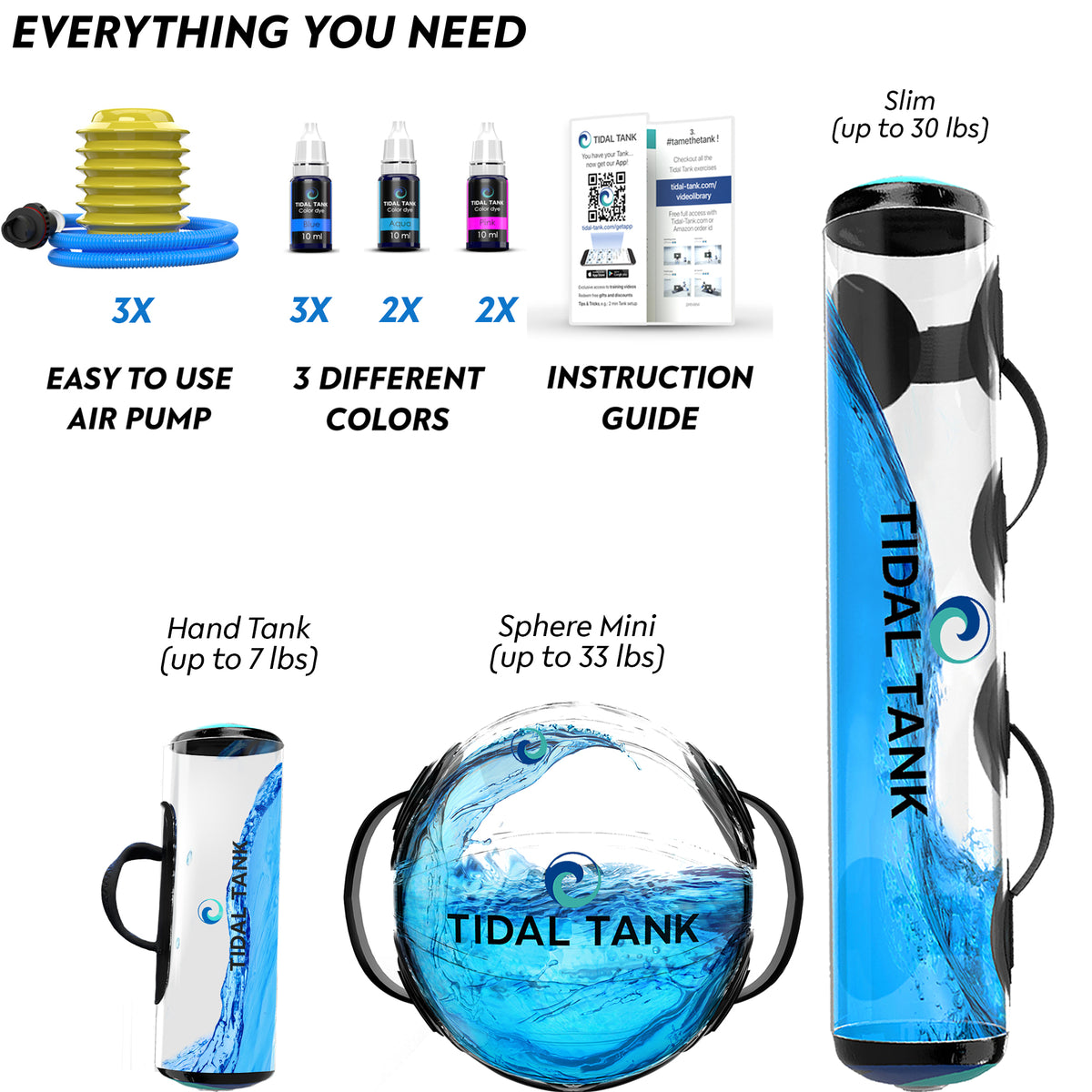 Tidal Tank Baseball Bundle Light - For Youth Athletes